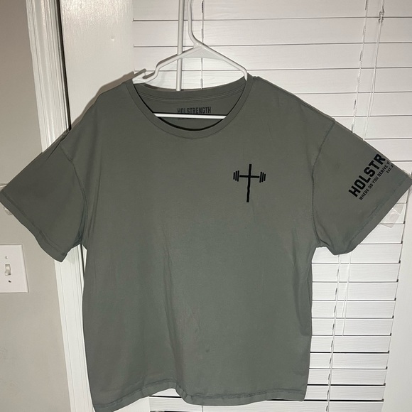 Holstrength | Shirts | Nwot Holstrength Xl Mens Gray Scripture Graphic ...